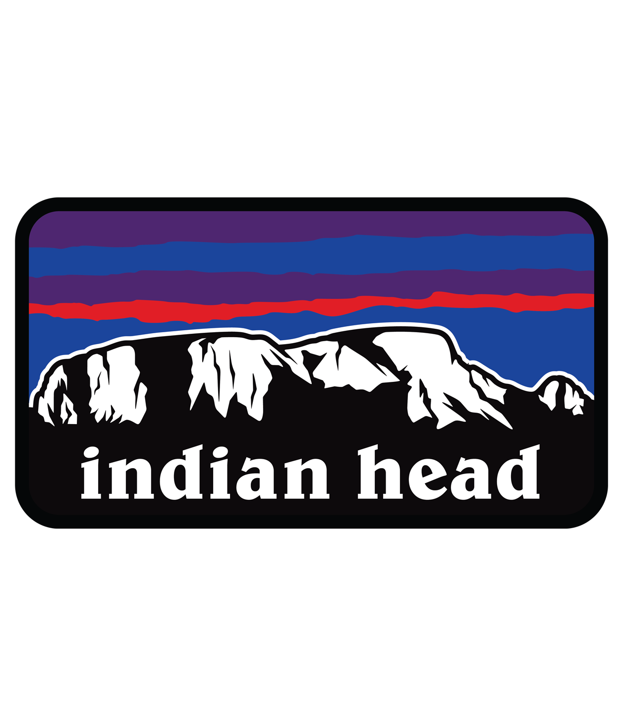 Purple Sky Indian Head Sticker